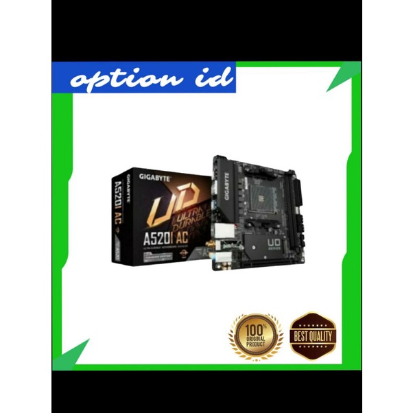 Jual Motherboard AMD GIGABYTE A520I AC | AM4 DDR4 Mini ITX A520 ...