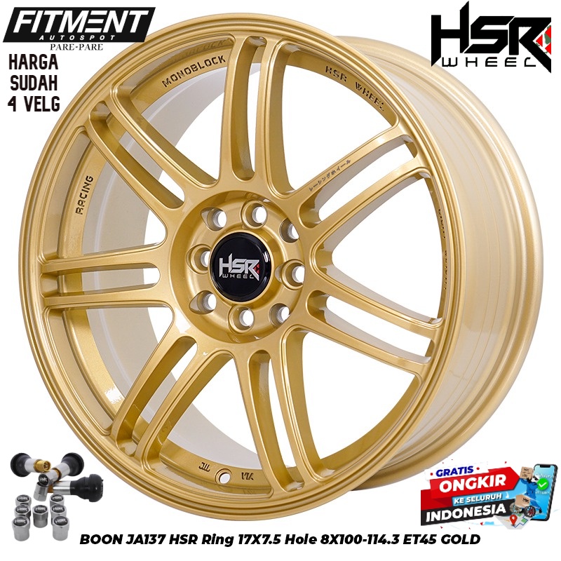 Jual VELG MOBIL RACING RING 17X75 COCOK UNTUK MOBIL JAZZ,GRAND LIVINA,AVANZA,DLL BISA TUKAR ...