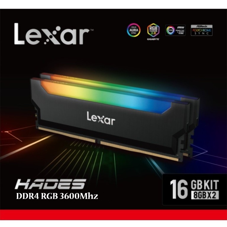 Jual Memory RAM Gaming RGB 16GB Kit 8GB x 2 3600Mhz Lexar | Shopee ...