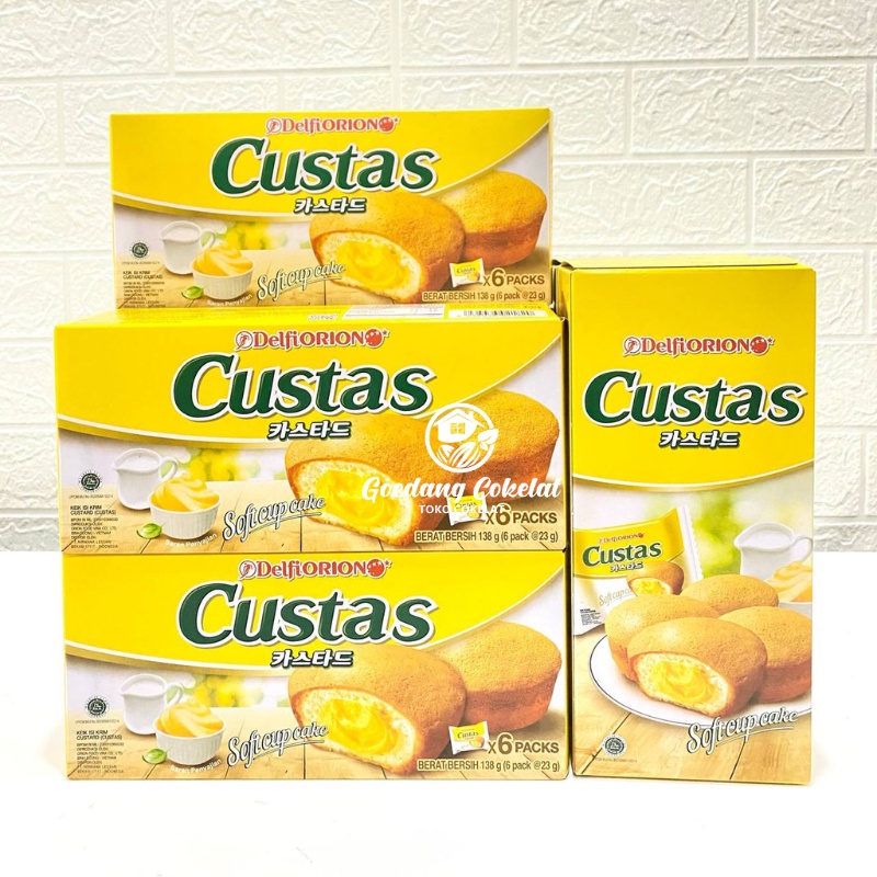 Jual Delfi Orion Custas Soft Cup Cake 138gr ( 6 pcs x 23 gr ) | Shopee ...