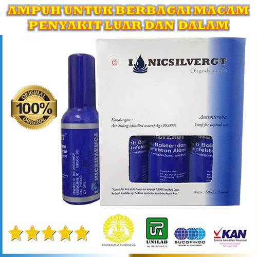 Jual READY STOCK IONIC SILVER GT ORIGINAL 1 BOX ISI 3 BOTOL 60 ML AIR ...