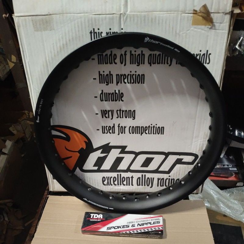 Jual Velg Thor U Shape Bulat Ring 17 x 215 Hitam Free Ruji TDR Crom ...