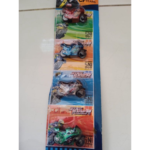 Jual mainan motor star rider set 4 pcs | Shopee Indonesia