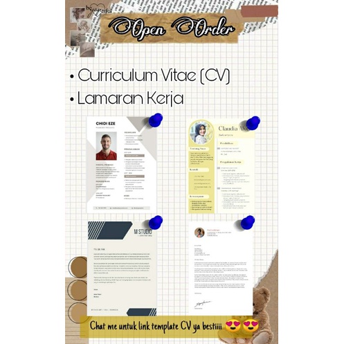 Jual CV Kerja / Surat Lamaran Pekerjaan / CV Freshgraduate / Curriculum Vitae / CV Cewek / CV ...