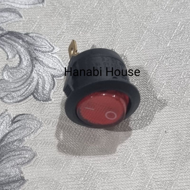 Jual Saklar 3p Bulat + Lampu Switch On Off 3pin 3 Pin 1.8x1.5cm ...