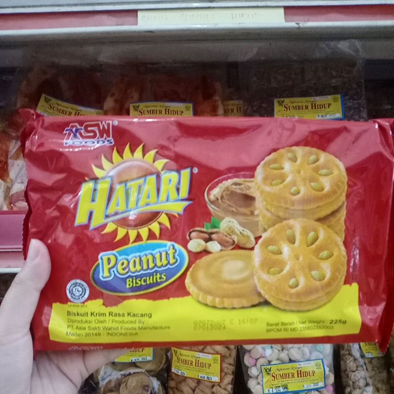 Jual Hatari peanut // hatari kacang // roti biskuit kacang | Shopee Indonesia