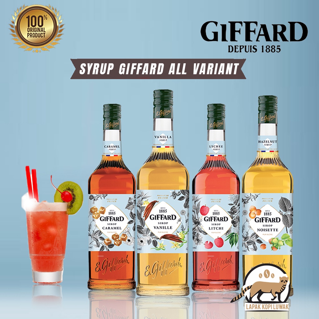 Jual Giffard Syrup All Variant - Sirup Giffard Caramel, Hazelnut ...