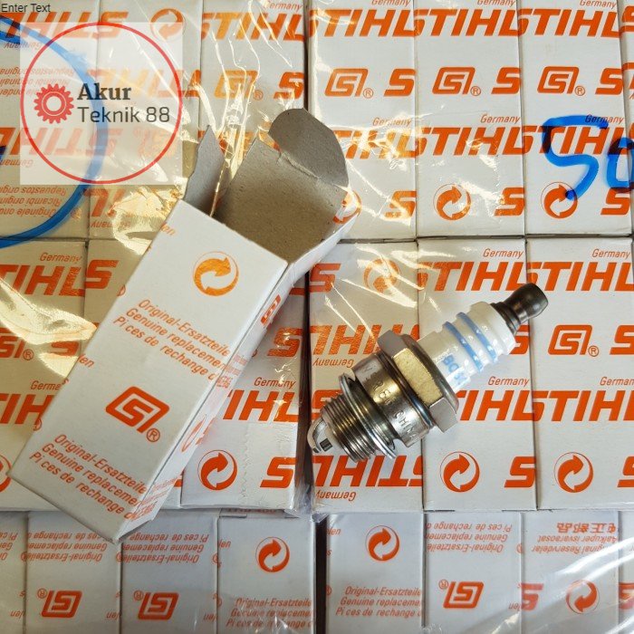 Jual busi spark plug STIHL ASLI chainsaw mesin rumput sprayer TF MD HARGA PER BIJI | Shopee ...