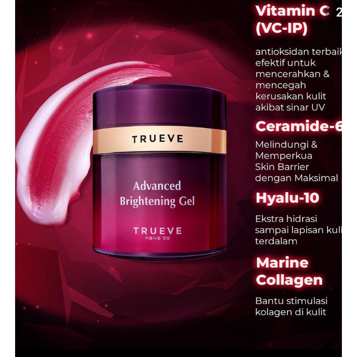 Jual TRUEVE Advance Brightening Moisturizer Gel | Shopee Indonesia