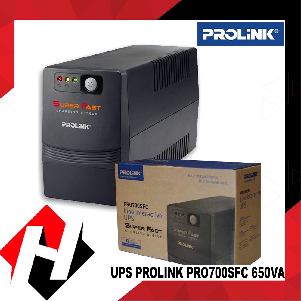 Jual UPS PROLINK Pro700SFC 650VA PRO 700SFC Stabilizer Battery 650 700 SFC | Shopee Indonesia