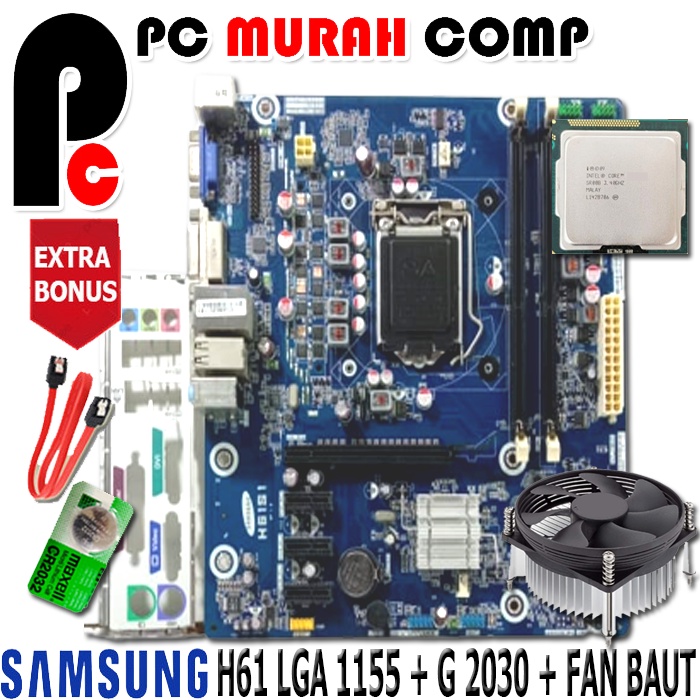 Jual Mainboard Intel LGA 1155 Q67S1 Dengan Processor G2030 plus FAN | Shopee Indonesia