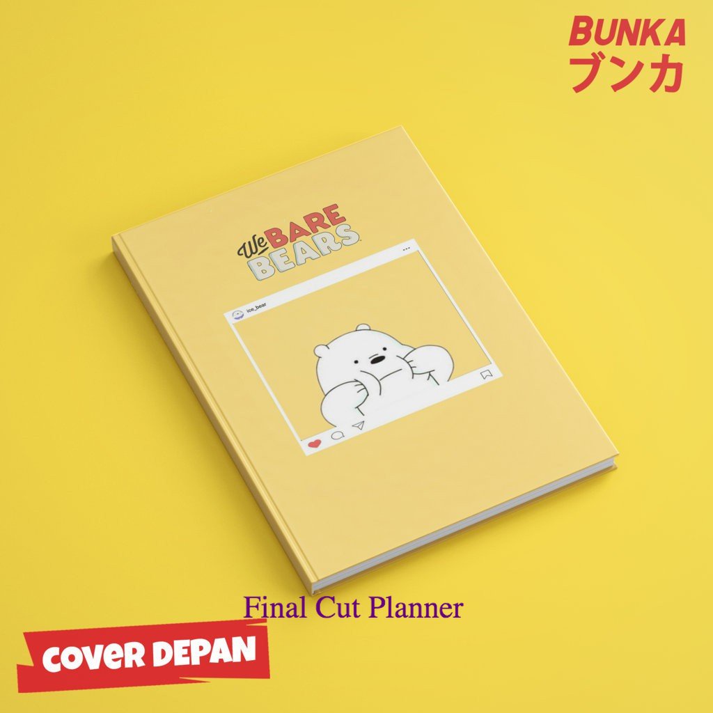 Jual Notebook We Bare Bears Ice Bear Insta Hardcover A5 Buku Tulis ...