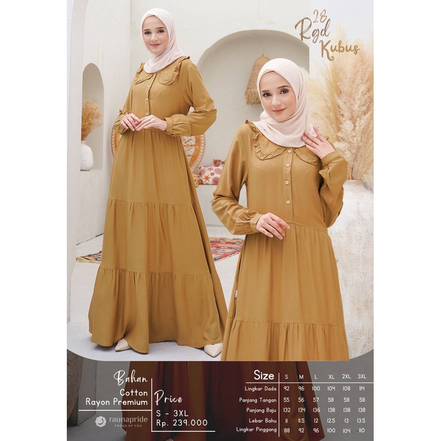 Jual Baju Gamis Wanita Dewasa Rauna / GD-28 / Fashion Muslim | Shopee ...