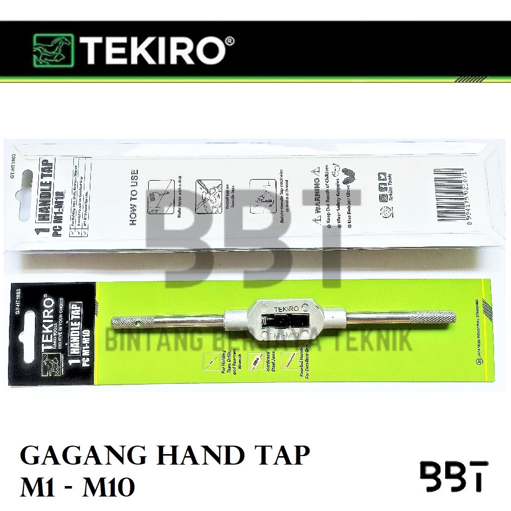 Jual Tekiro Gagang Hand Tap M1-M10 / Gagang Tap Balik Screw 1/16" - 3/8 ...