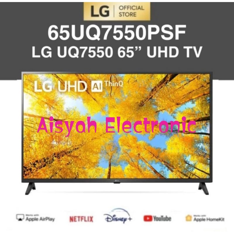 Jual PROMO SMART TV LG 65 INCH UHD 4K (65UQ7550) | Shopee Indonesia
