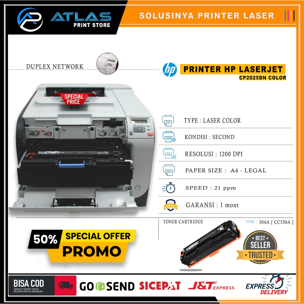 Jual Printer Hp Color Laserjet CP2025,CP2025n,CP2025dn | Printer warna A4 | Shopee Indonesia