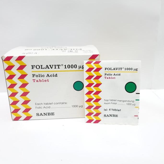 Jual [Promo] Folavit 1000 Mcg Folic Acid 1000 Mcg / Asam Folat 1 Mg ...