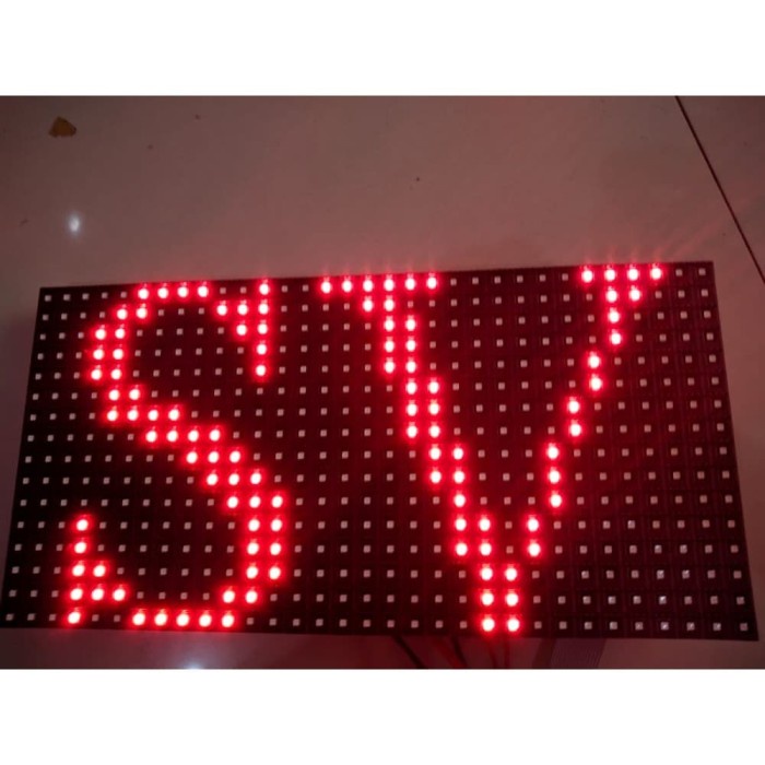 Jual Panel LED Modul Running Text P10 red / Merah SMD OUTDOOR | Shopee ...