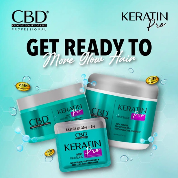 Jual CBD Professional Hair Mask Sachet 30+5 gr | Masker Rambut | Shopee ...