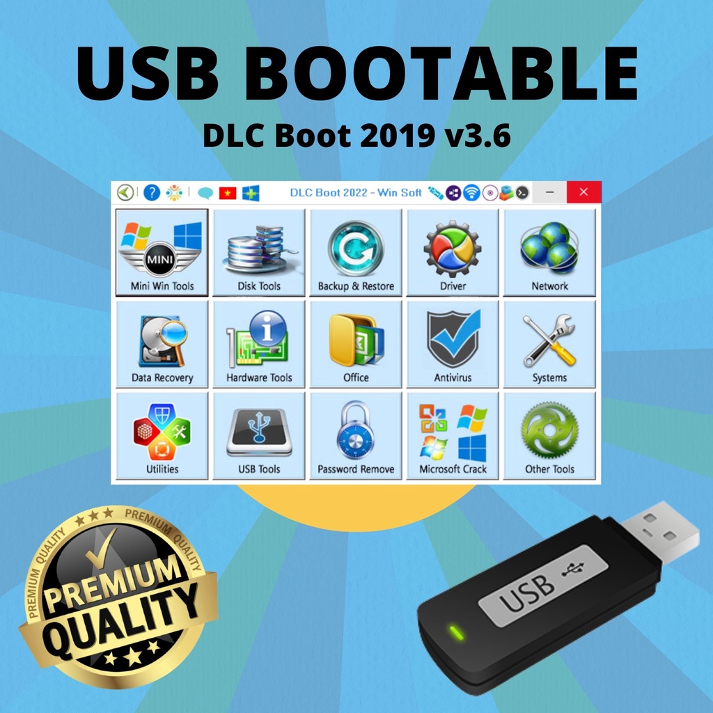 Jual USB Bootable DLC Boot 2019 | Shopee Indonesia
