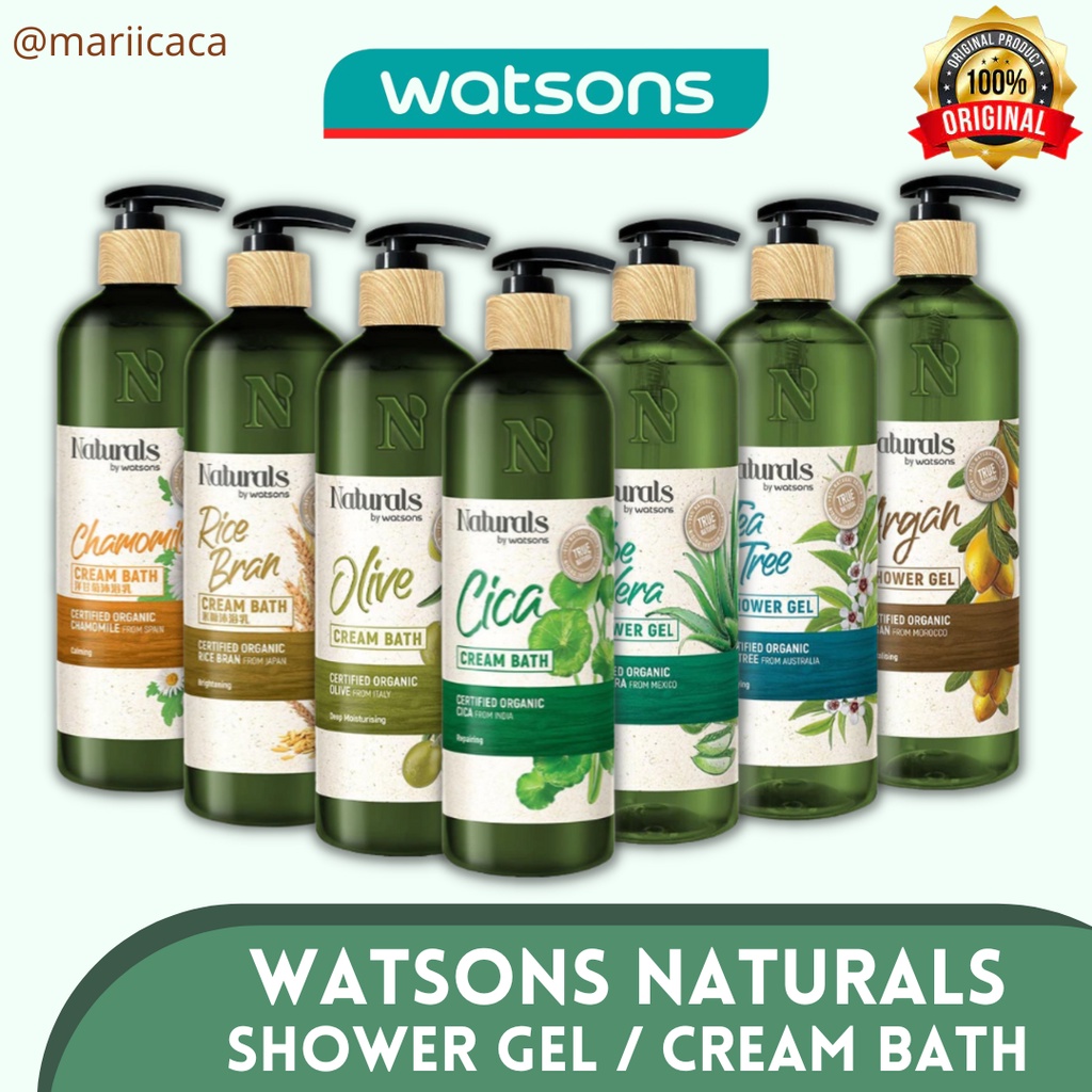 Jual Watsons Naturals Shower Gel / Cream Bath Sabun Mandi | Shopee ...