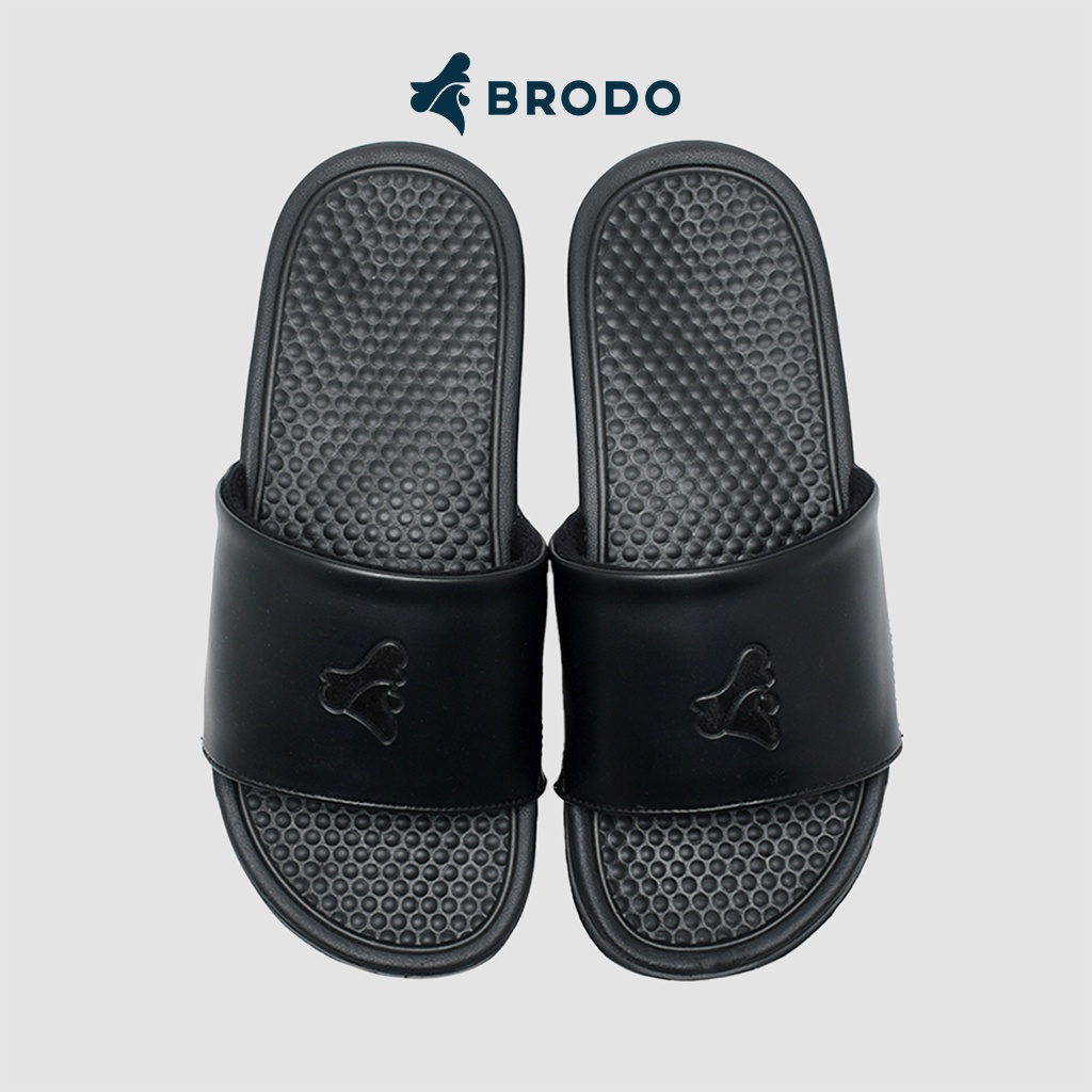 Jual BRODO - Sandal Broslides V2 Full Black | Shopee Indonesia