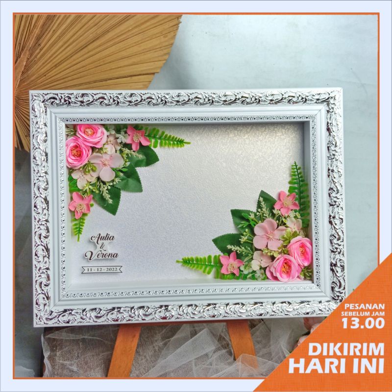 Jual Bingkai Frame Mahar Pernikahan Uang dan Logam Mulia untuk Kado dan ...