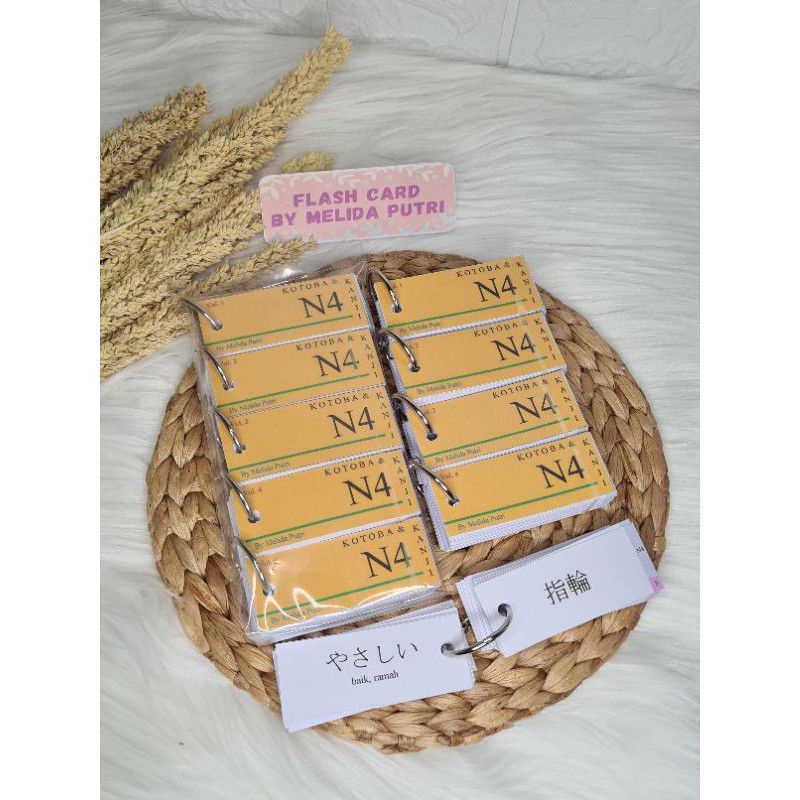 Jual Kartu Kanji-Kotoba JLPT N4 Praktis-Flash Card 1 Set (5 ring) | Shopee Indonesia