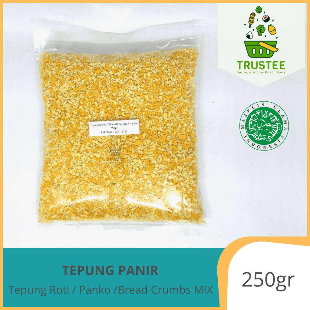 Jual Tepung Roti / Tepung Panir / Panko / Bread Crumbs MIX 250gr ...