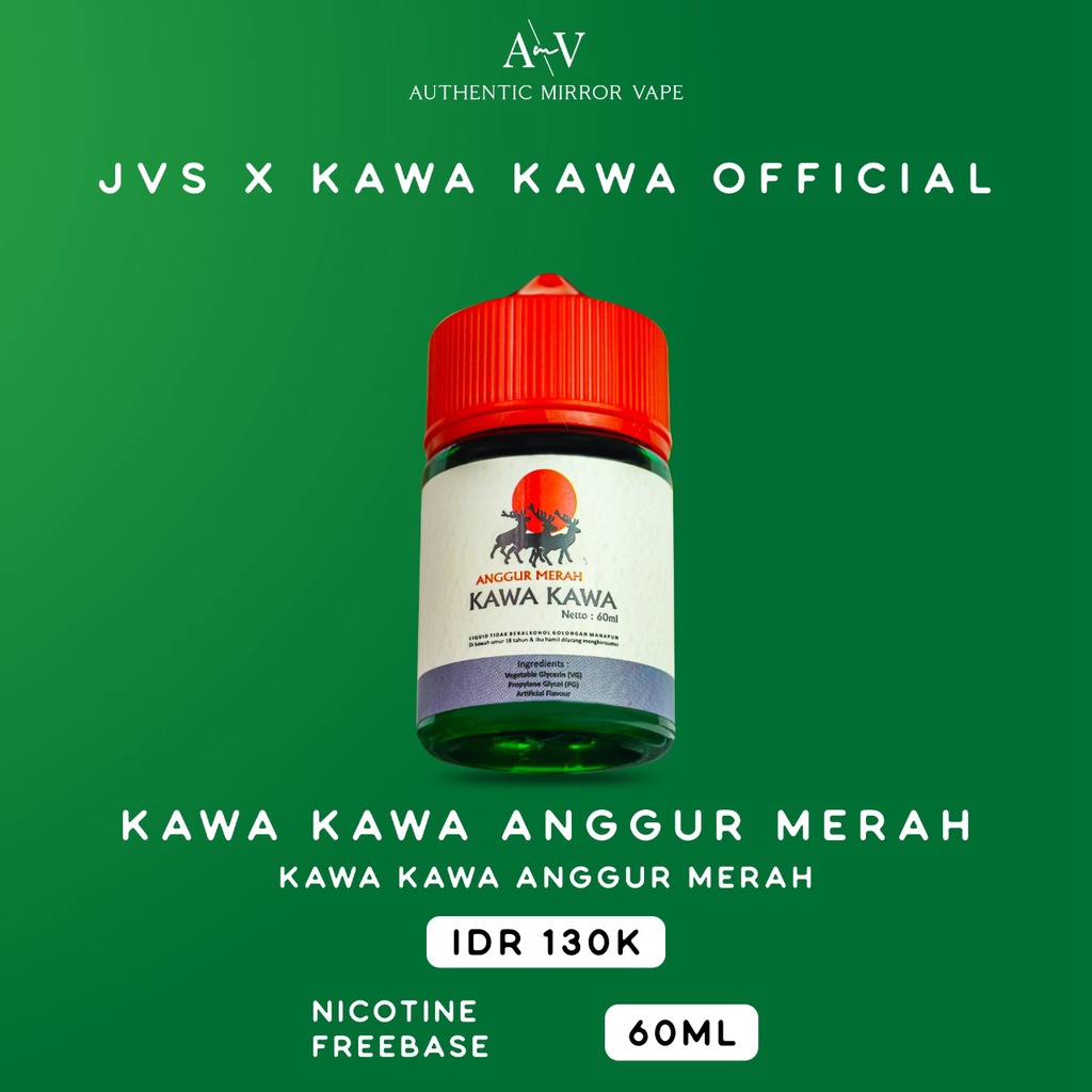 Jual Liquid Kawa Kawa Anggur Merah 60ML by JVS x Kawa Kawa Official ...