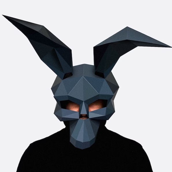 Jual Papercraft Topeng Jepang Skull Rabbit Kelinci Japanese Mask ...