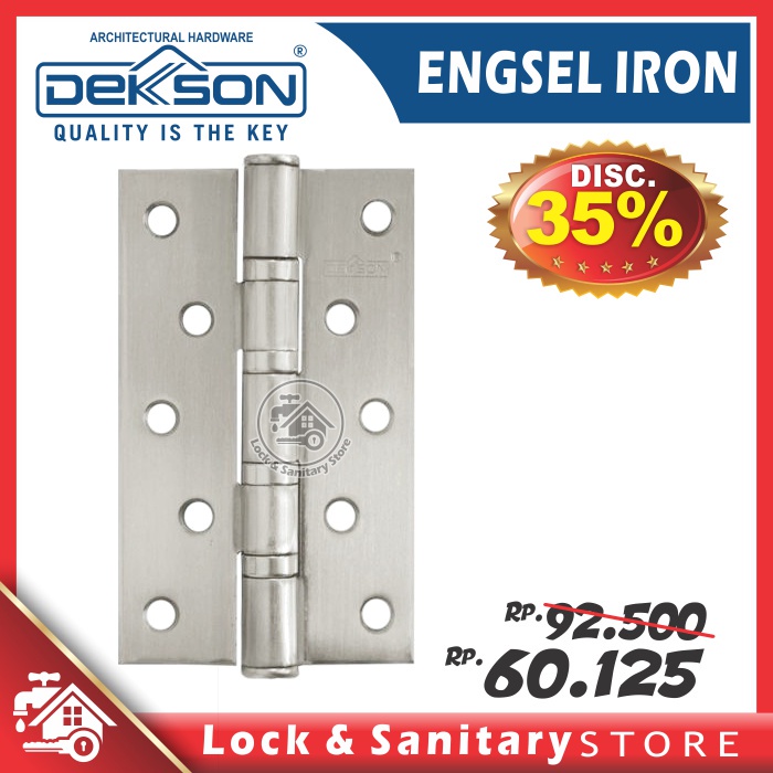 Jual Engsel Dekson Dekkson ES IR 5X3X3MM 4BB SN Engsel Pintu/Engsel ...