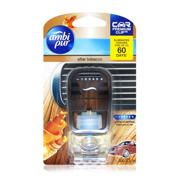 Jual Ambi Pur Pengharum Mobil After Tobacco Starter Kit 7,5 ml | Shopee ...