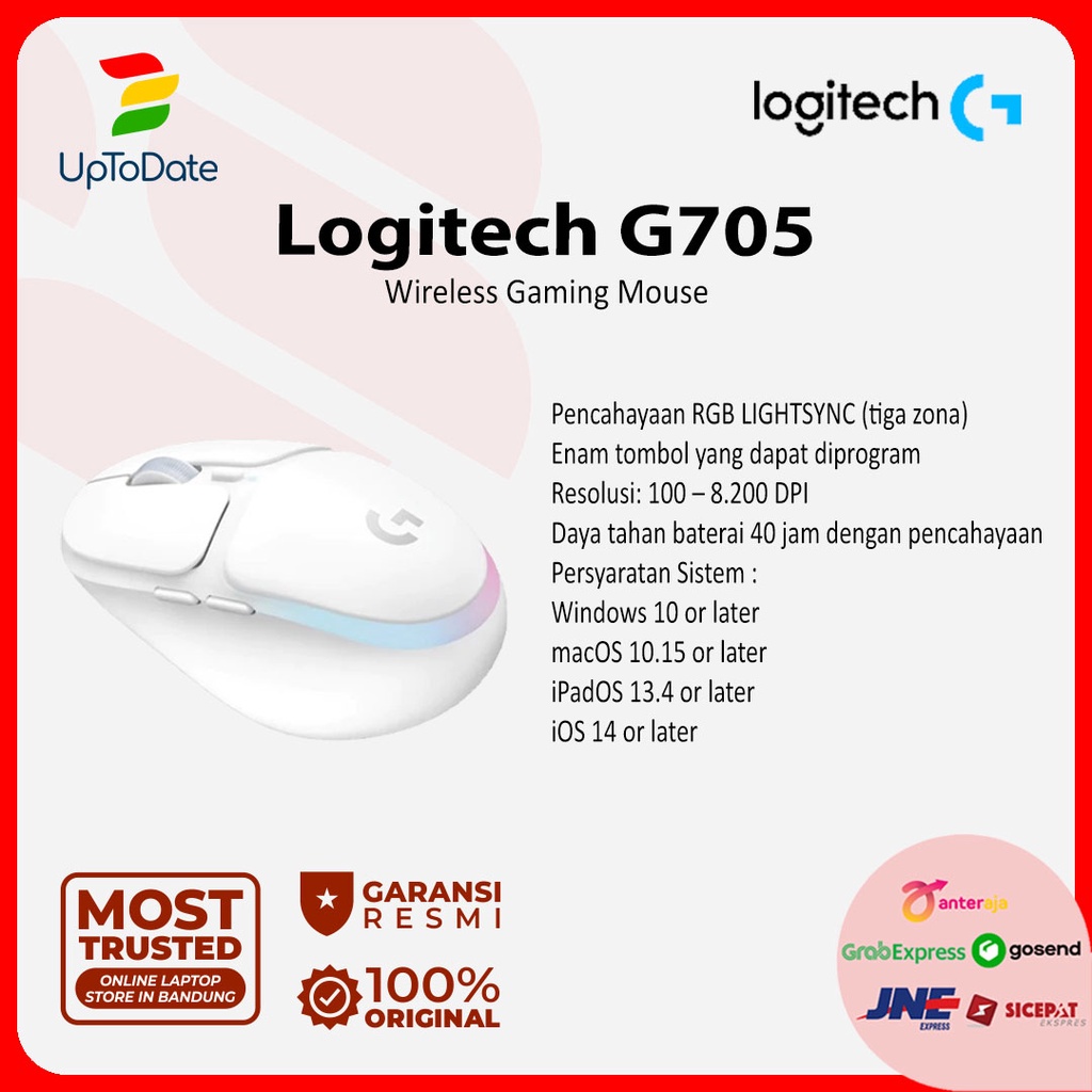 Jual Logitech G705 Wireless Gaming Mouse | Shopee Indonesia