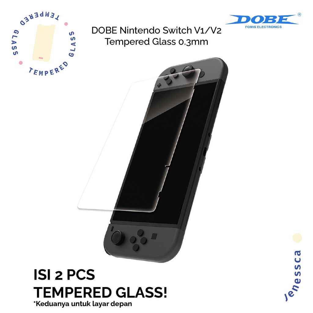 Jual DOBE Nintendo Switch V1/V2 Tempered Glass Screen Protector ...