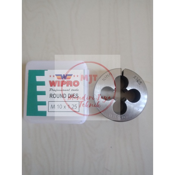 Jual Mata Senai Snai drat luar / Round Dies M10 x 1.25 WIPRO | Shopee Indonesia
