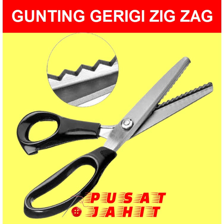 Jual GUNTING KAIN BAHAN ZIGZAG GERIGI GELOMBANG | Shopee Indonesia