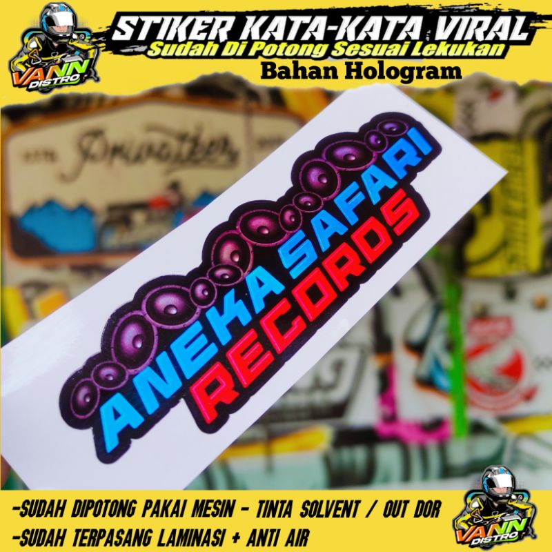 Jual Stiker aneka safari records hologram | Shopee Indonesia