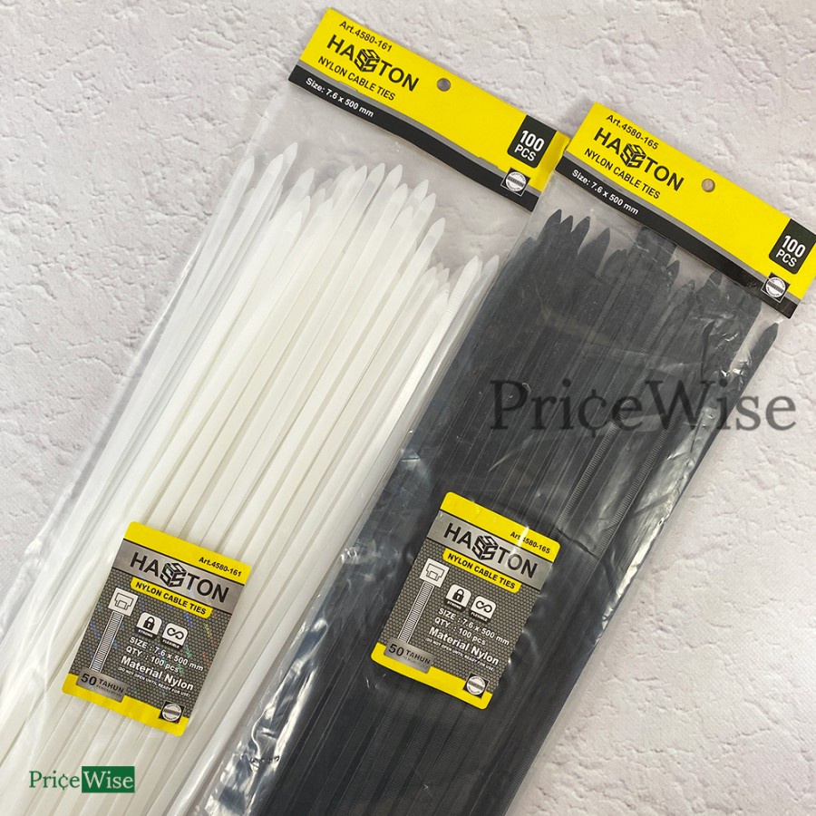 Jual Kabel Ties 7.6x500 mm 100 pcs Hasston / Kabel Tis 50 cm | Shopee ...
