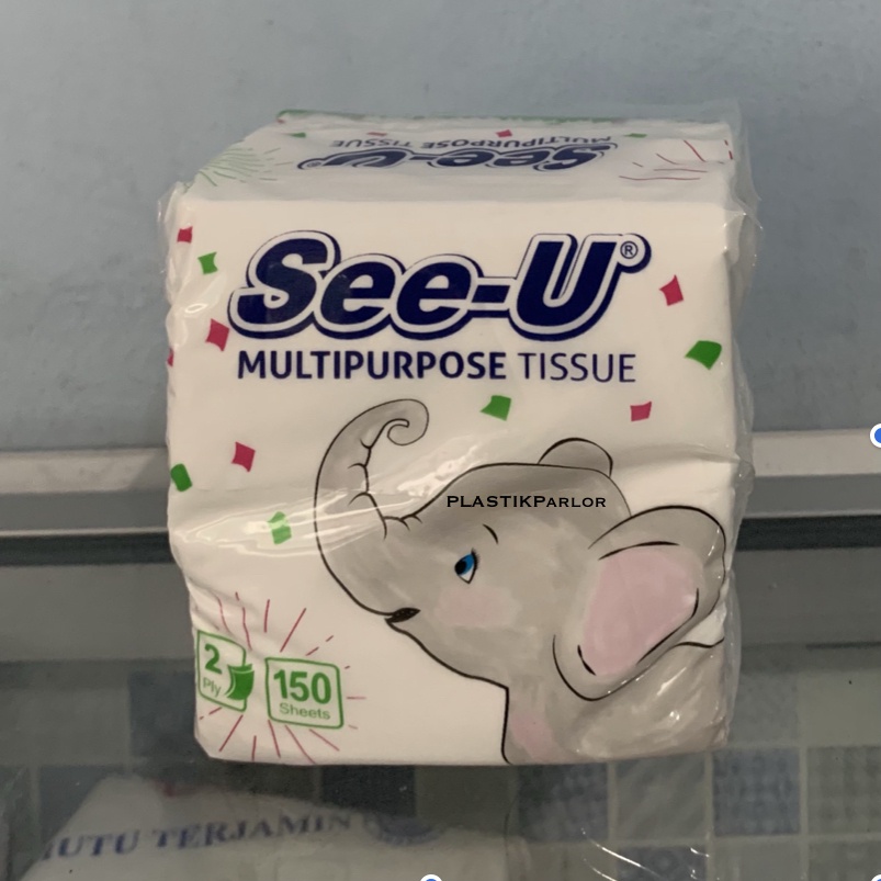 Jual Tissue / Tisu Pop Up / Tissue Meja See U Gajah 150 Sheets (MINIMAL ...