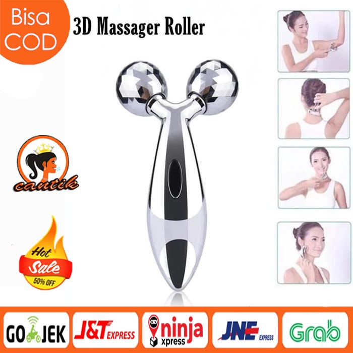 Jual 3D Facial Massager Alat Relaksasi Pijat Terapi Wajah Roller Wajah ...