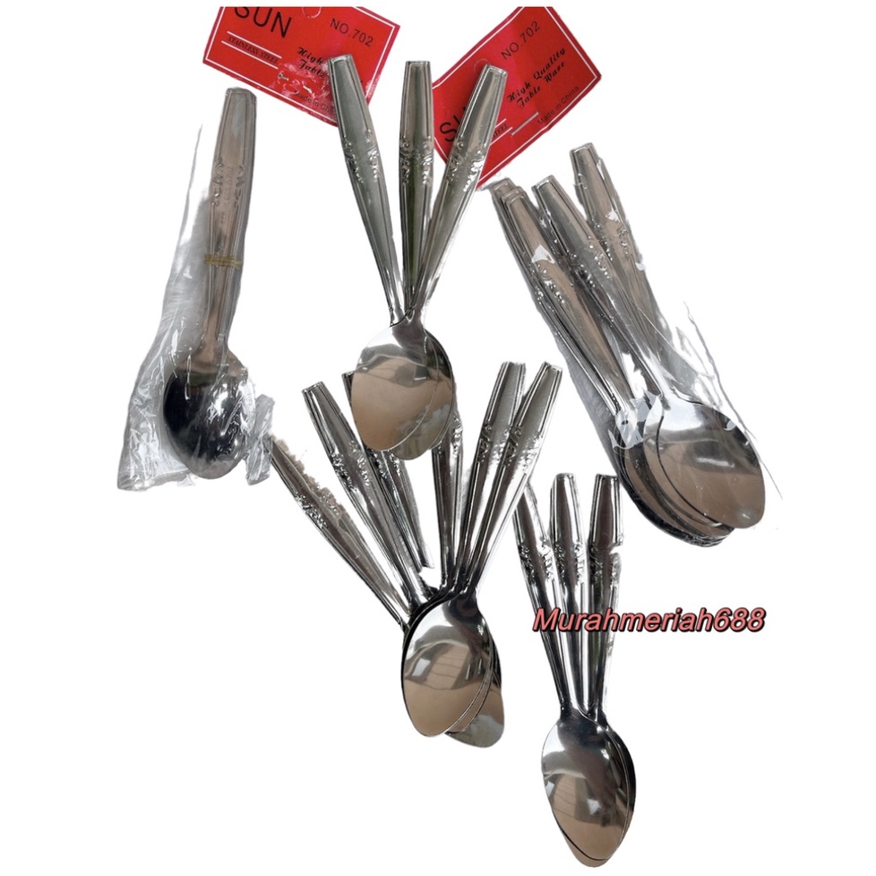 Jual MM - A106 - SENDOH TEH KOPI ES STAINLESS STEEL 1 LUSIN ISI 12PCS ...