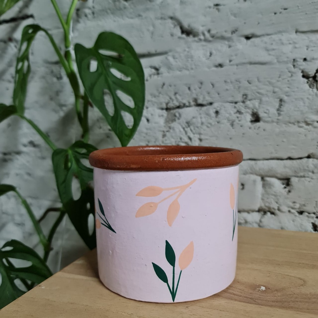 Jual Pot Lukis Diameter 10 cm l Pot Lukis Gerabah l Vas Tanah Liat l ...