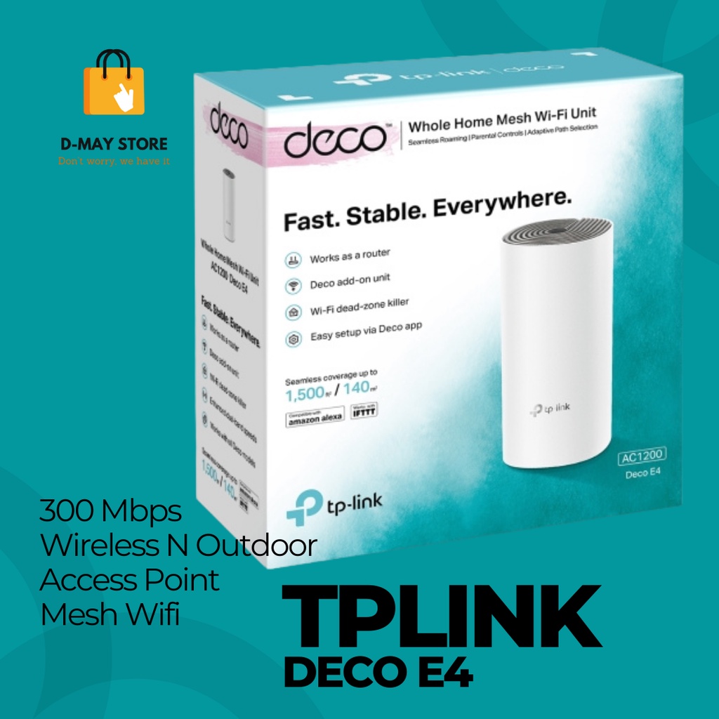 Jual Tp-link Deco E4 Whole Home Mesh Wifi System router AC1200 1pack ...