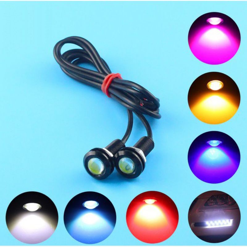 Jual Lampu LED Eagle Eye Besar Mata Elang DRL COB 3 W 12 V 23mm ...