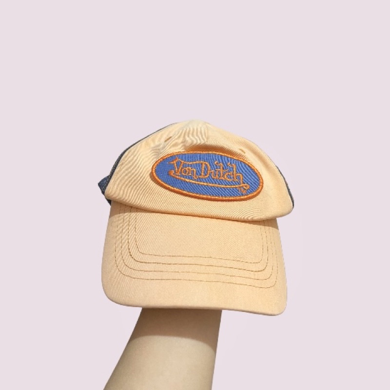 Jual Topi Orange Rare Von Dutch Trucker | Shopee Indonesia