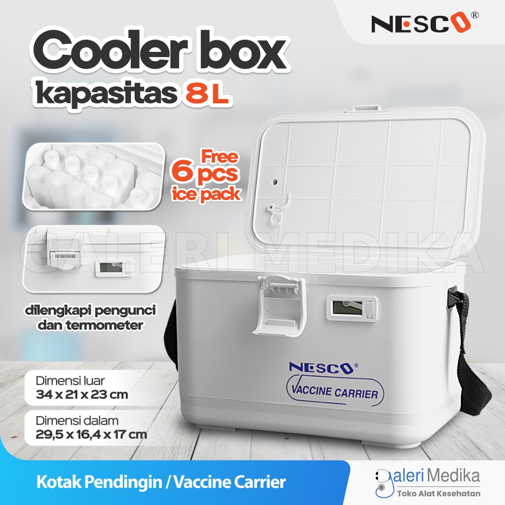Jual Nesco Cooler Box Vaccine 8 Liter - Kotak Pendingin Vaksin / Cool ...