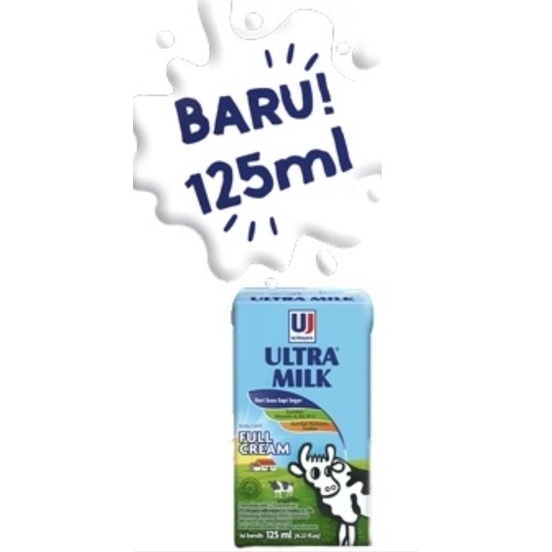 Jual Susu Ultra Full Cream 125ml isi 40 (1 dus) | Shopee Indonesia