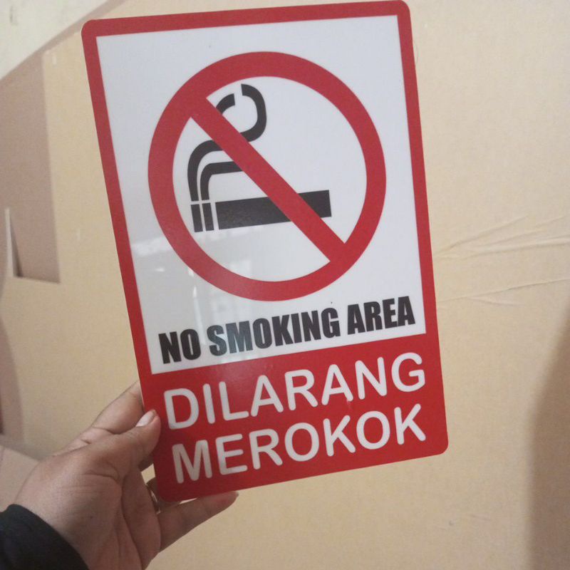Jual area dilarang merokok sign in acrylik | Shopee Indonesia