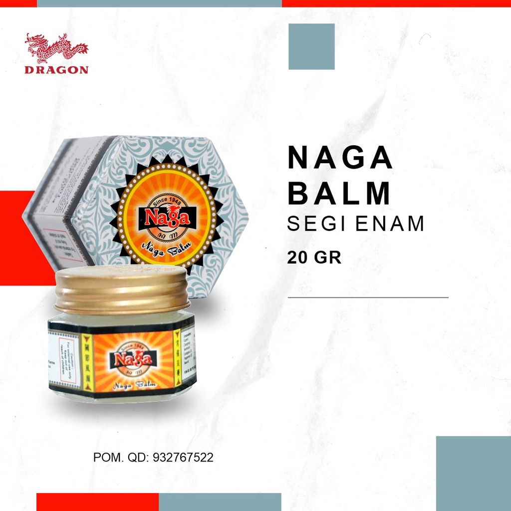 Jual Dragon Balsem Segi 6 Balsem Putih Naga Balm 20 gr | Shopee Indonesia